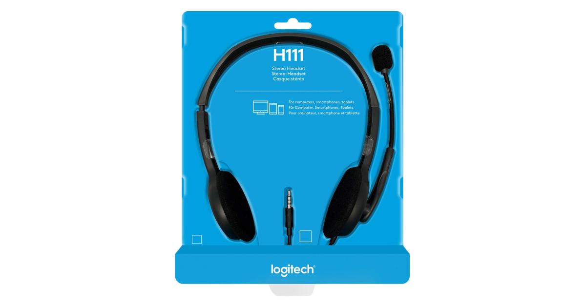 Logitech H111 Stereo Headset | Green Dara Stars for Computers