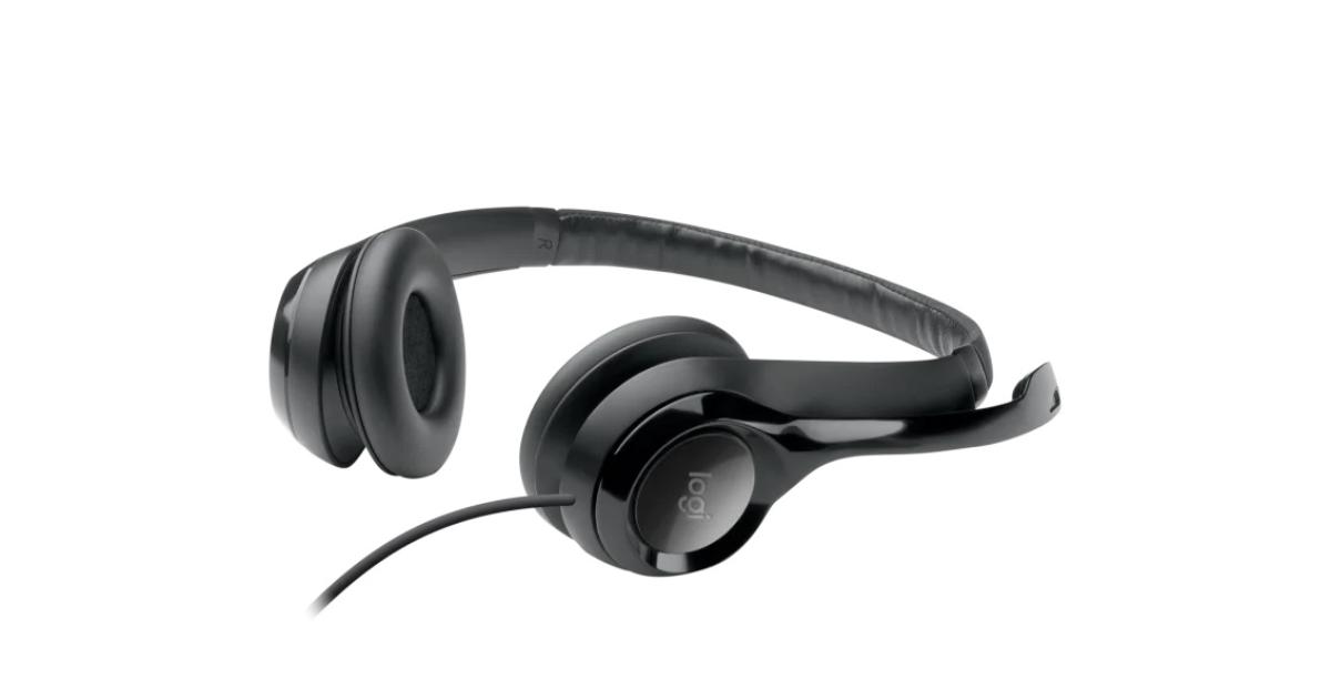 Logitech H390 Wired Headset Stereo Headphones with Noise-Cancelling ...