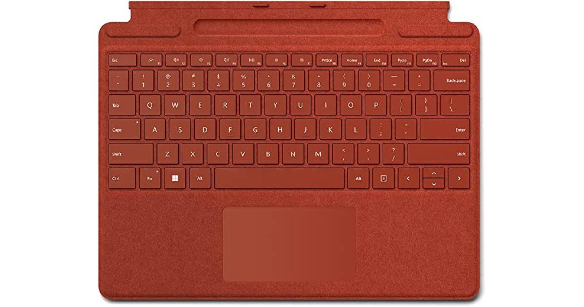 MICROSOFT SURFACE PRO SIGNATURE KEYBOARD RED | Green Dara Stars for ...