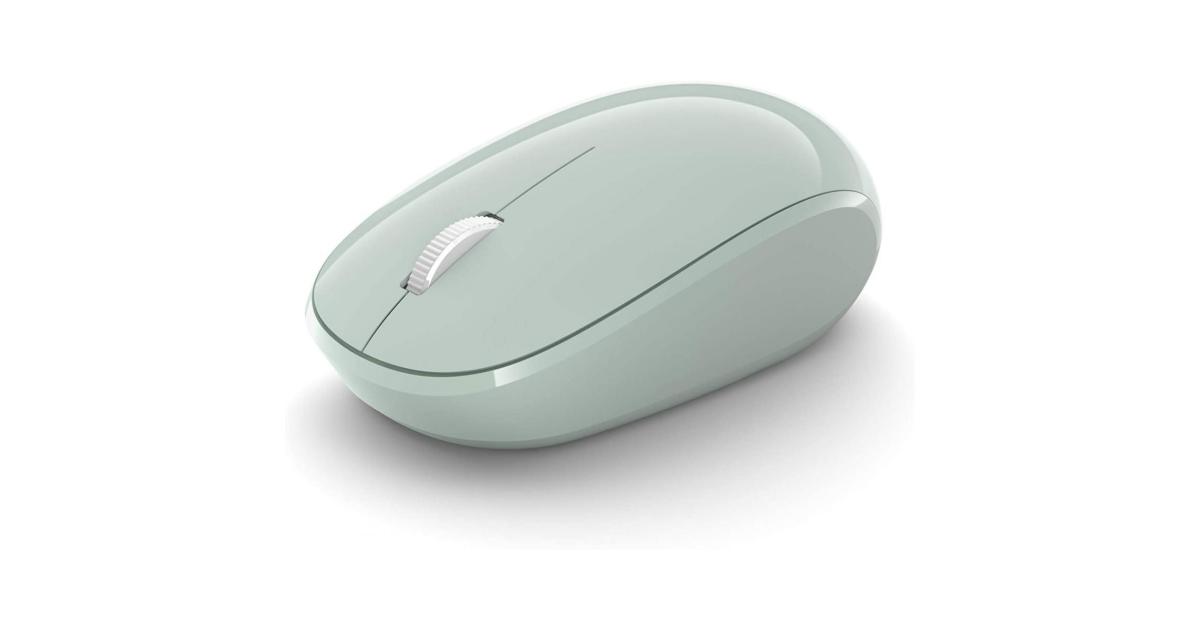 Microsoft Bluetooth Mouse - Mint | Green Dara Stars for Computers