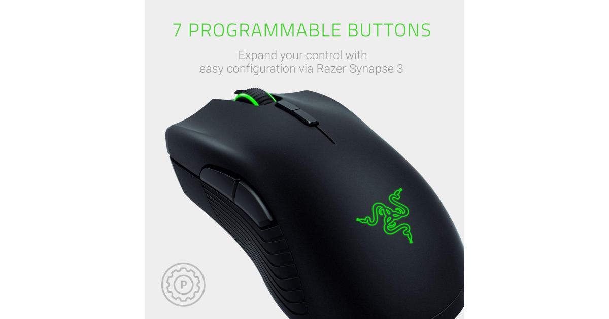 Razer Mamba Wireless Gaming Mouse: 16K DPI Optical Sensor - Chroma RGB ...
